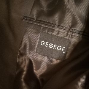 George | Jackets & Coats | George Mens Black Suit Jacket Sz 44r | Poshmark